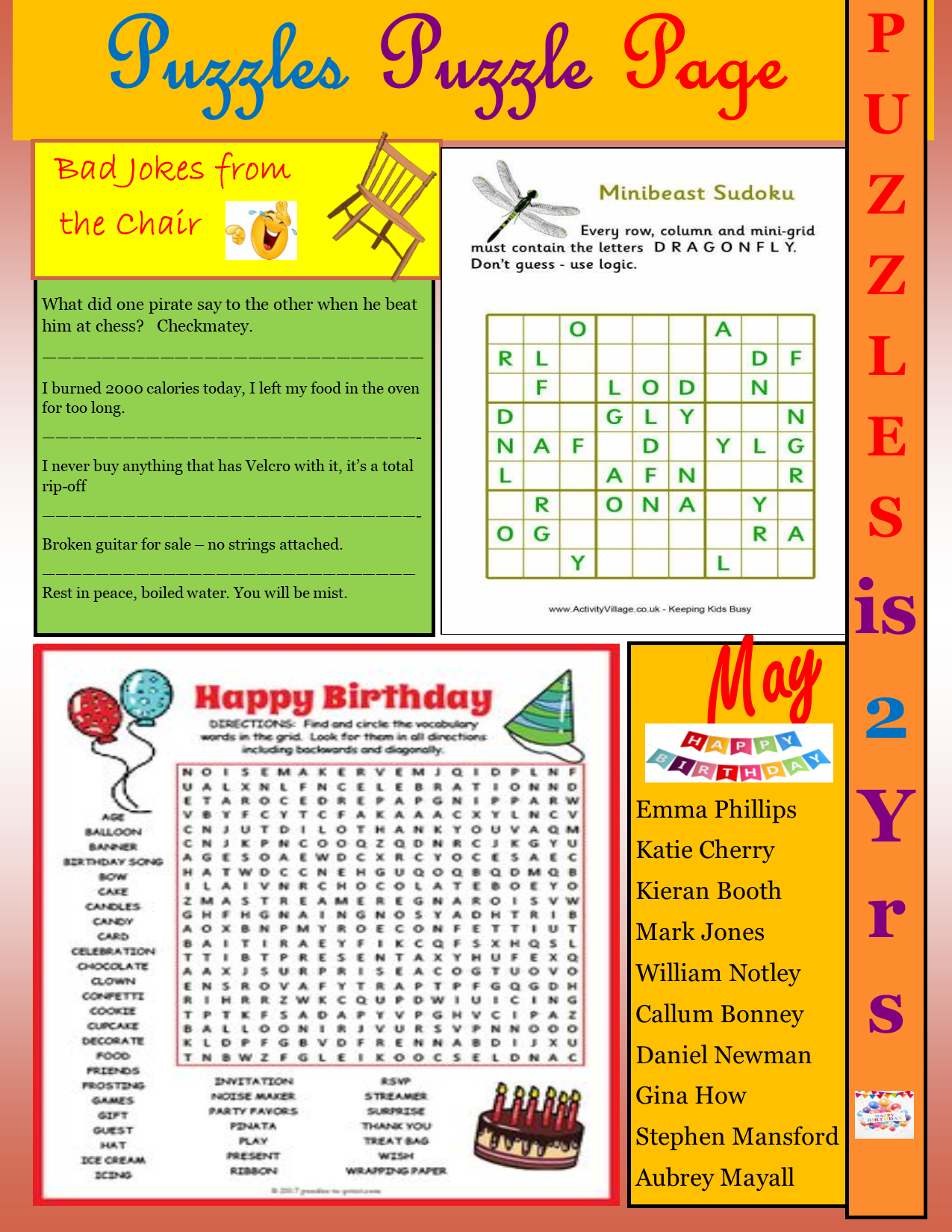 May Newsletter 2021 – Medway Puzzles